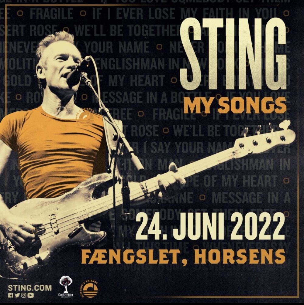 STING koncert udskydes til 2022 - BEST OF Horsens
